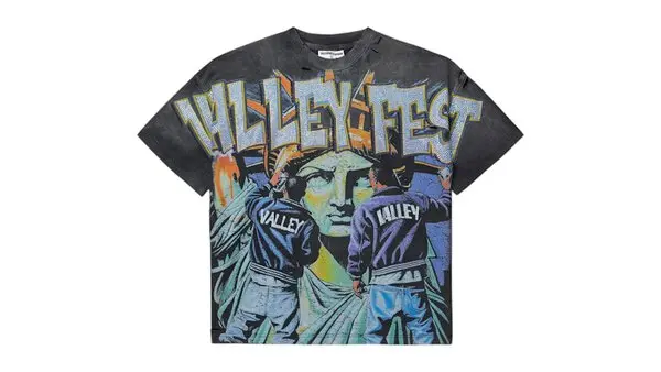 VALE FOREVER Bling Graffiti Tee Shirt