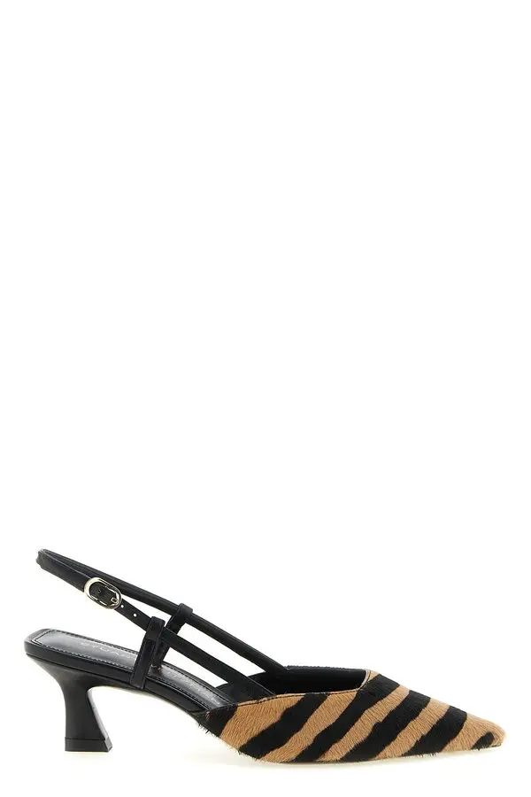 STUART WEITZMAN Vinnie Pony Hair Slingbacks - Multi