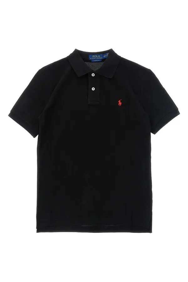 Polo Ralph Lauren Logo Embroidery Polo Shirt - Black