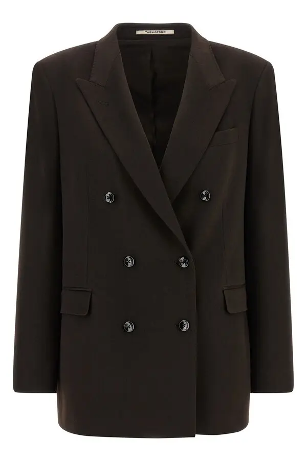 Tagliatore Jasmine Double-breasted Cashmere Blazer