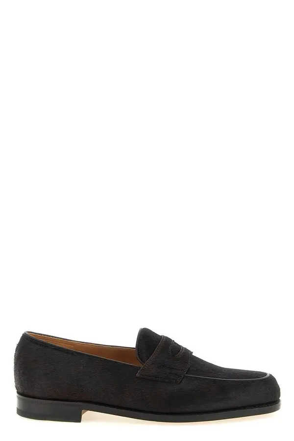 John Lobb Lopez Bristle Hide Loafers
