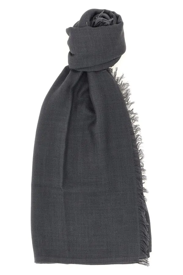 Brunello Cucinelli Stole With Fringed Profiles