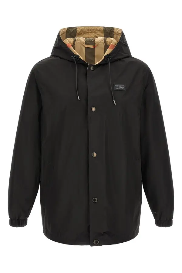 Burberry Elmhurst' Hooded Reversible Jacket
