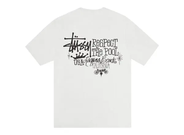 StÜssy Respect The Pool Pigment Dyed Tee Shirt