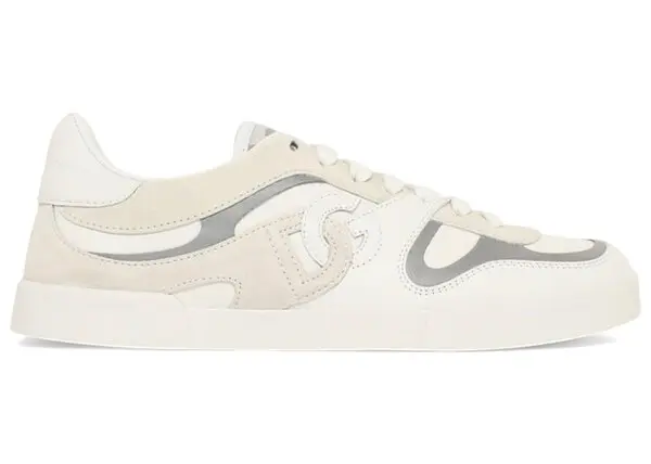Dolce & Gabbana Portofino Low Silver Sneakers