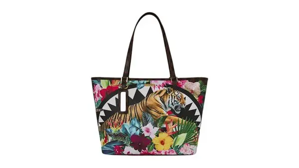 SPRAYGROUND Flowering Jungle Shark Tote