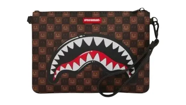 SPRAYGROUND Sharks In Paris Wtf Bubble Check Crossover Bag