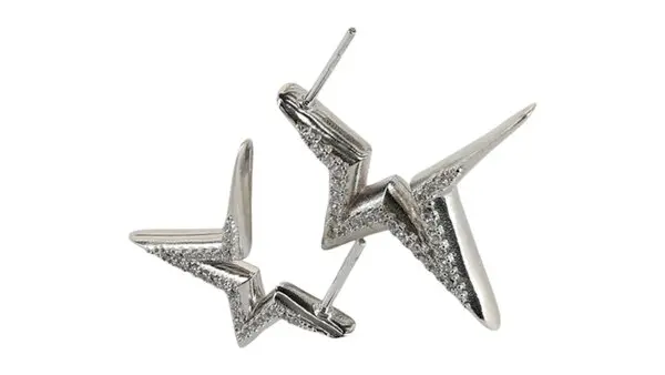 FERRAGAMO Crystal-embellished Asymmetrical Star Earrings