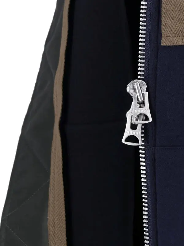 Sacai Hooded Bomber Jacket - Blue