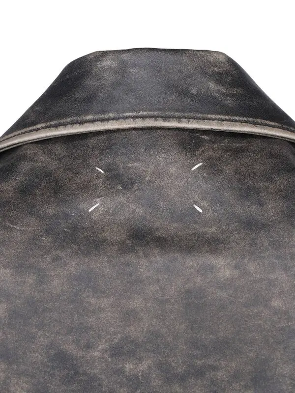 MAISON MARGIELA Leather Biker Jacket