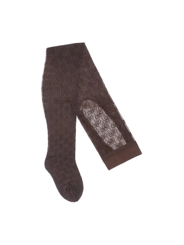 Gucci Gg Stretch Tights - Brown
