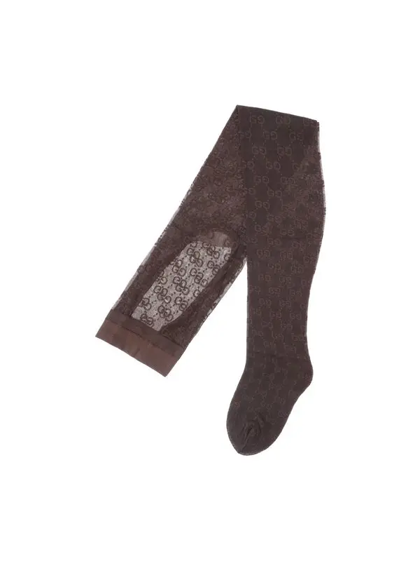 Gucci Gg Stretch Tights - Brown