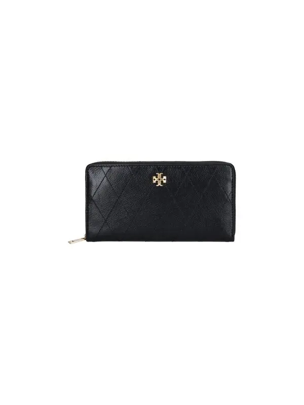 Tory Burch Zip Wallet "charlie - Black