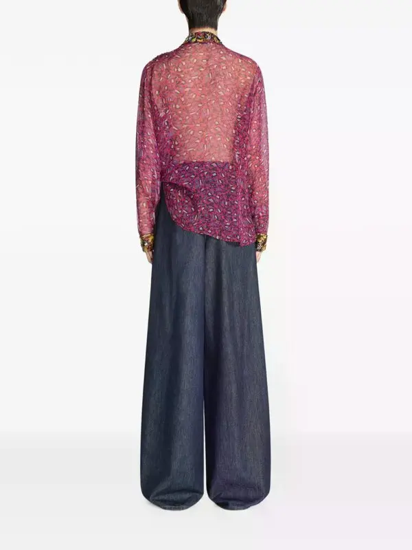 Dries Van Noten Embroidered Shirt - Pink