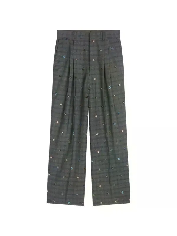 Dries Van Noten Embroidered Straight-leg Pants