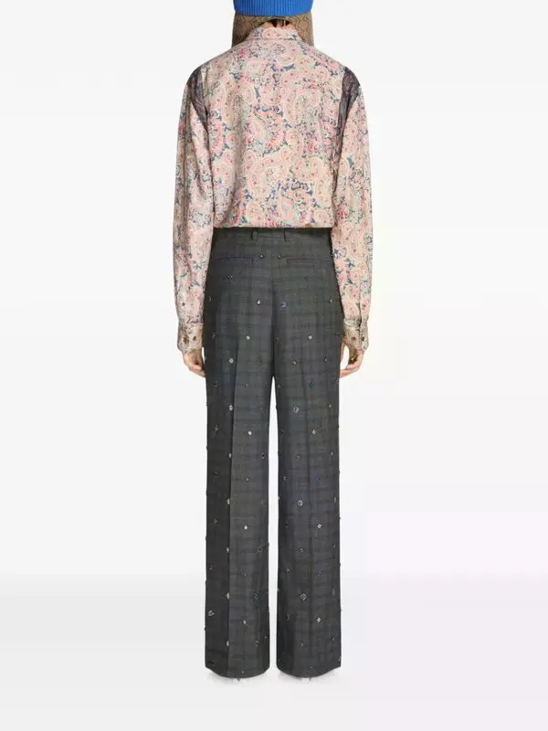 Dries Van Noten Embroidered Straight-leg Pants