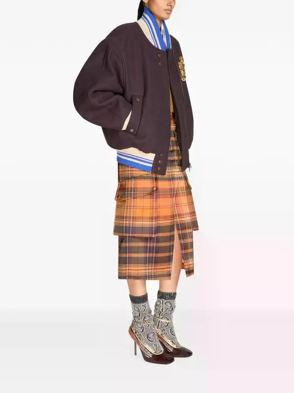 Dries Van Noten Embroidered Wool Bomber Jacket