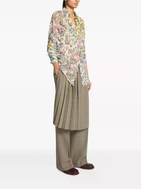 Dries Van Noten Fitted Jacquard Shirt