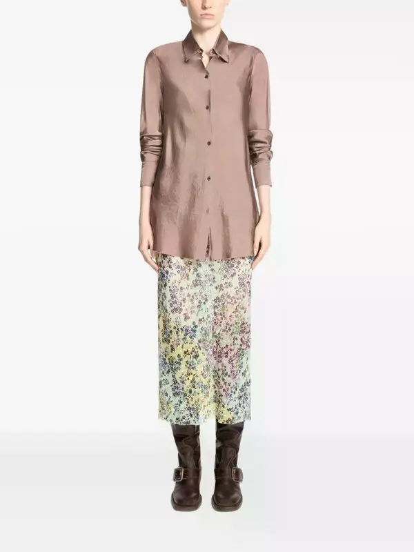 Dries Van Noten Fitted Viscose Shirt - Neutrals