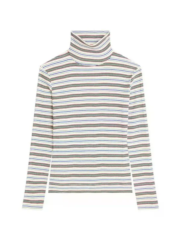 Dries Van Noten Ribbed Cotton Turtleneck T-shirt