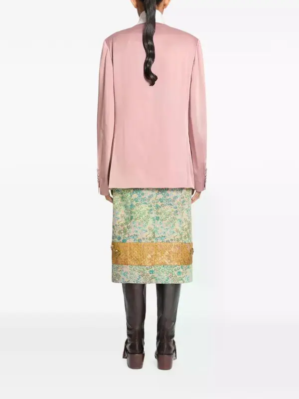 Dries Van Noten Double Breasted Tuxedo Blazer