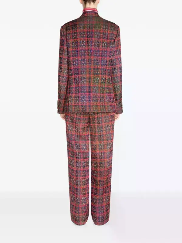 Dries Van Noten Double-breasted Jacquard Blazer