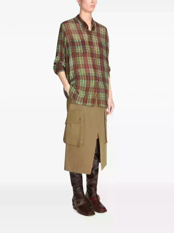Dries Van Noten Loose Lurex Shirt