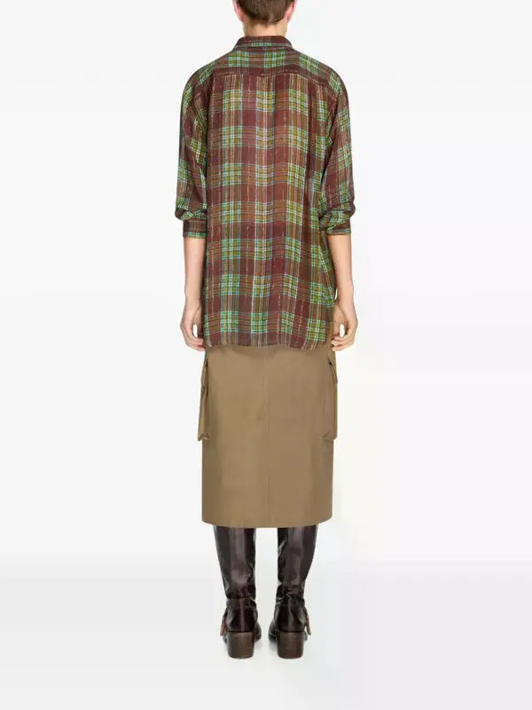 Dries Van Noten Loose Lurex Shirt