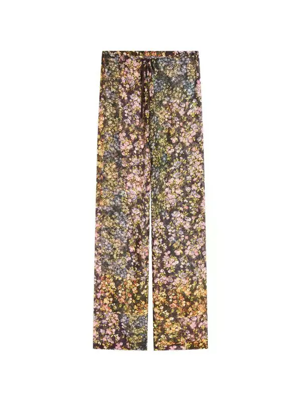 Dries Van Noten Elasticated Jacquard Pants - Brown