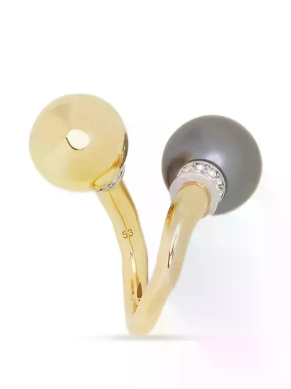 LANVIN Crystal-embellished Sphere Ring - Gold