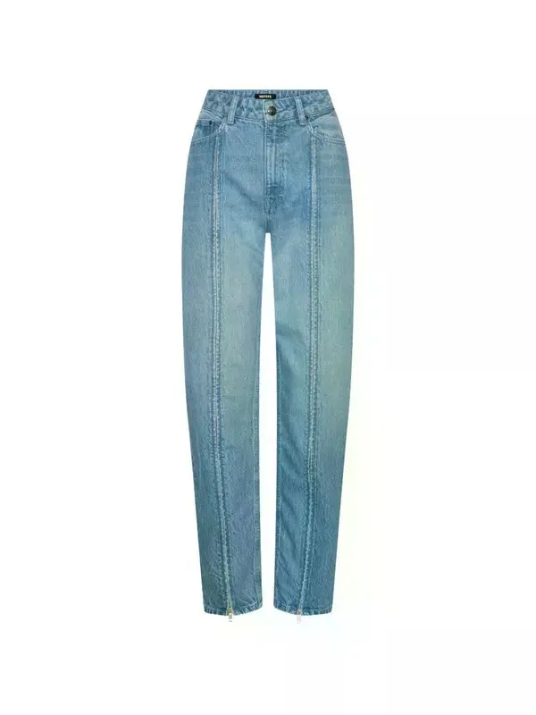 ROTATE BY BIRGER CHRISTENSEN Straight Denim Zip Jeans