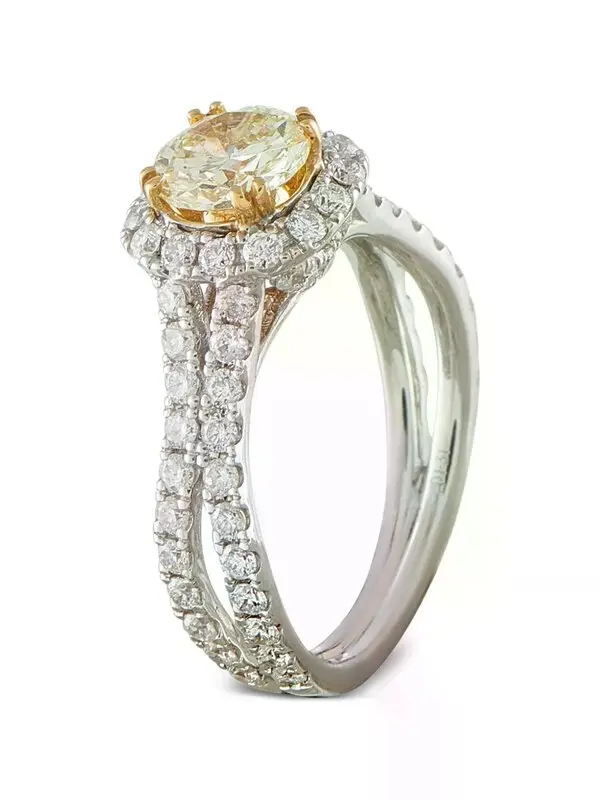 LB EXCLUSIVE Diamond Halo Ring - Silver