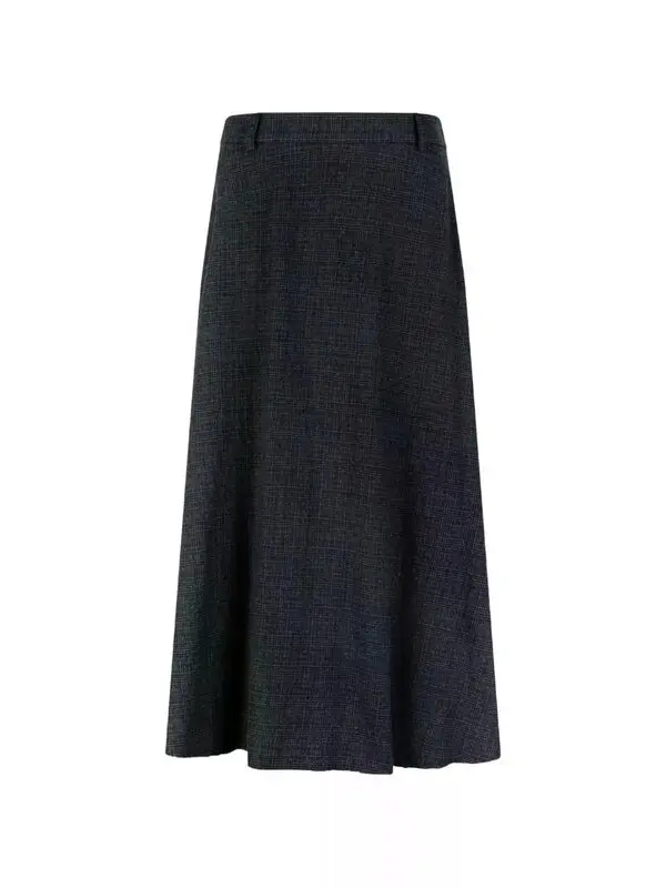 DOUUOD Check-pattern A-line Mini Skirt