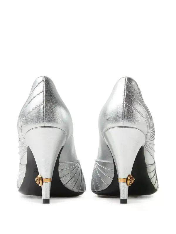 Versace Metallic Nappa Pumps 90 Mm