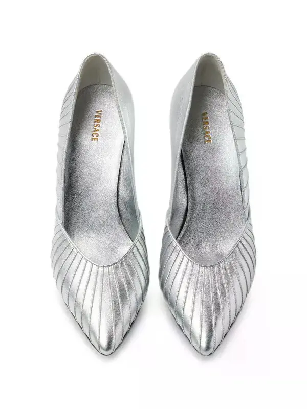 Versace Metallic Nappa Pumps 90 Mm