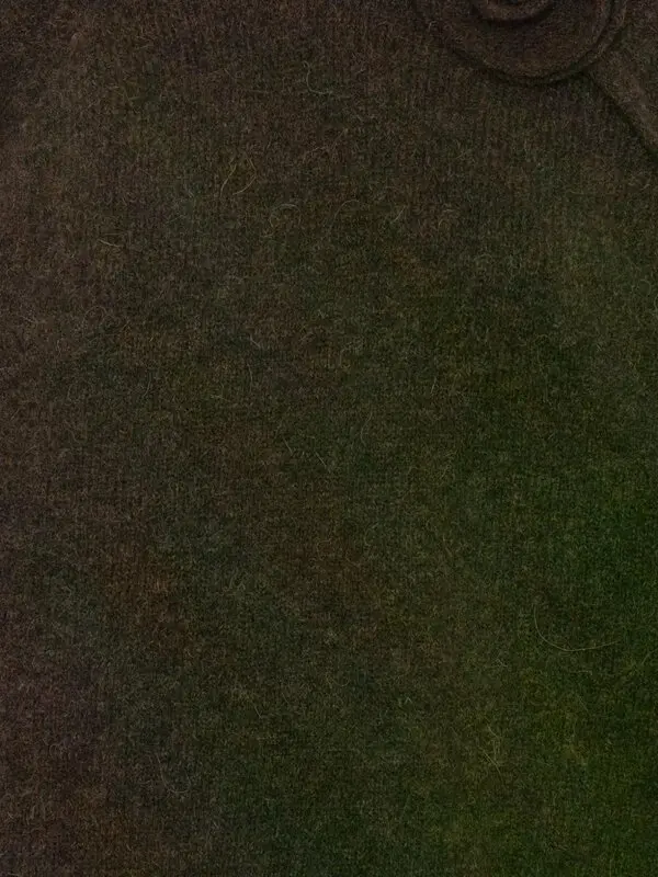 ROTATE BY BIRGER CHRISTENSEN Alpaca And Wool Blend Floral Applique Jumper - Brown