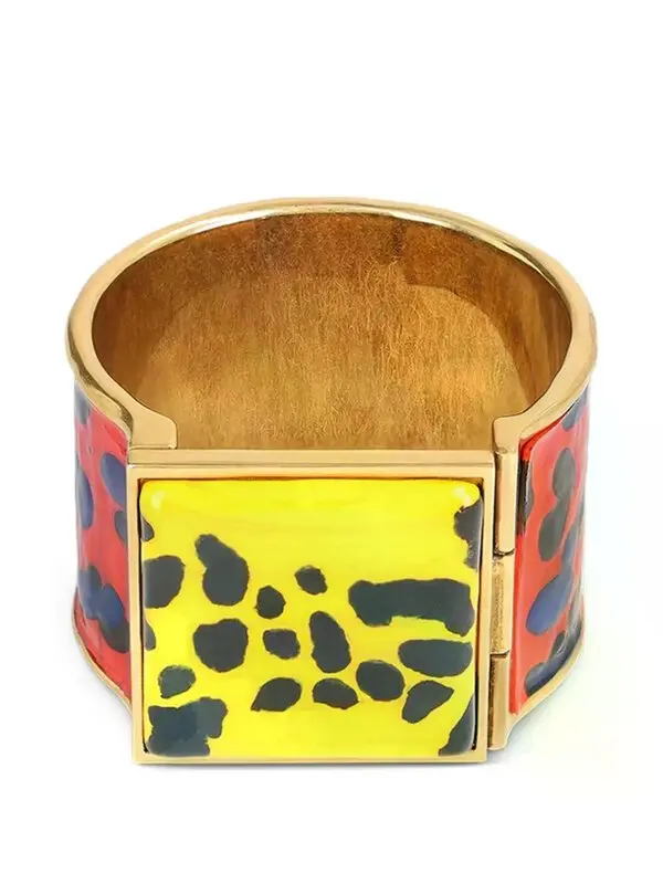 Dries Van Noten Handmade Painted Bracelet - Gold