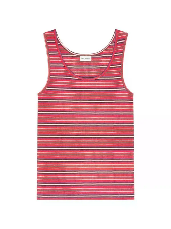 Dries Van Noten Striped Cotton Tank Top