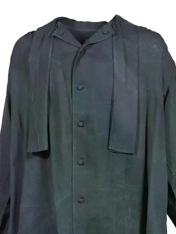 Yohji Yamamoto Washer-finish Gathered Shirt