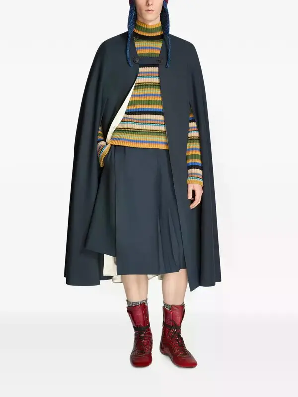 Dries Van Noten Wool Cape