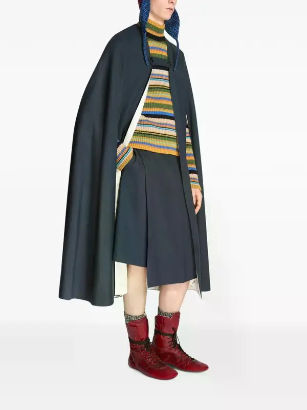 Dries Van Noten Wool Cape