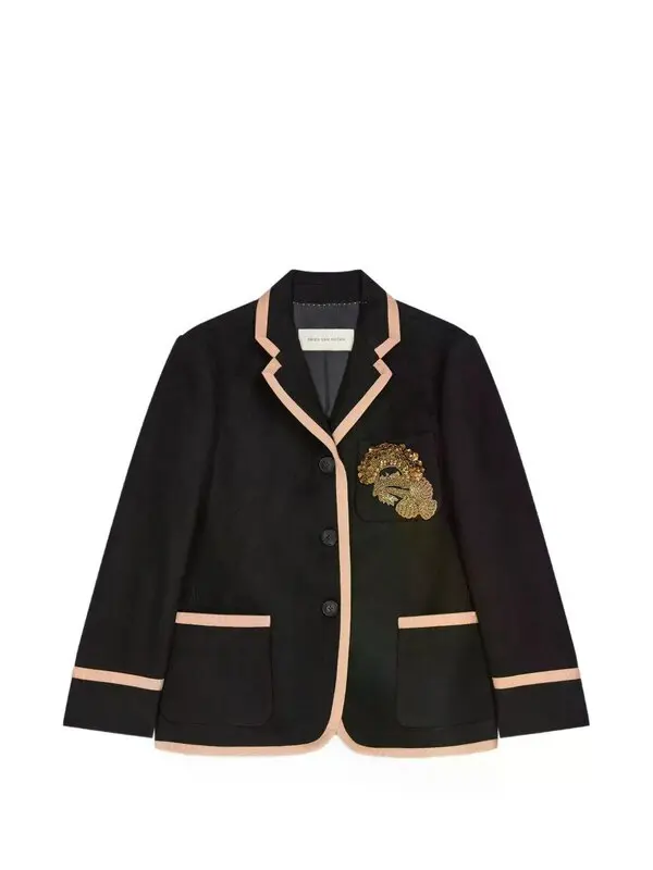 Dries Van Noten Embroidered Wool Blazer
