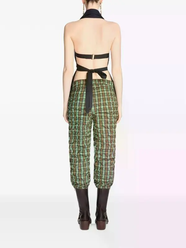 Dries Van Noten Backless Wool Twill Top