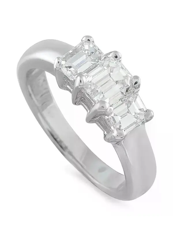 LB EXCLUSIVE Diamond Three-stone Ring - Silver