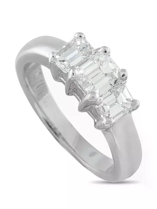 LB EXCLUSIVE Diamond Three-stone Ring - Silver