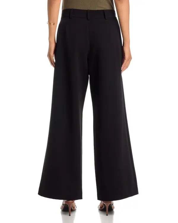 T Tahari Pleated Wide Leg Pants