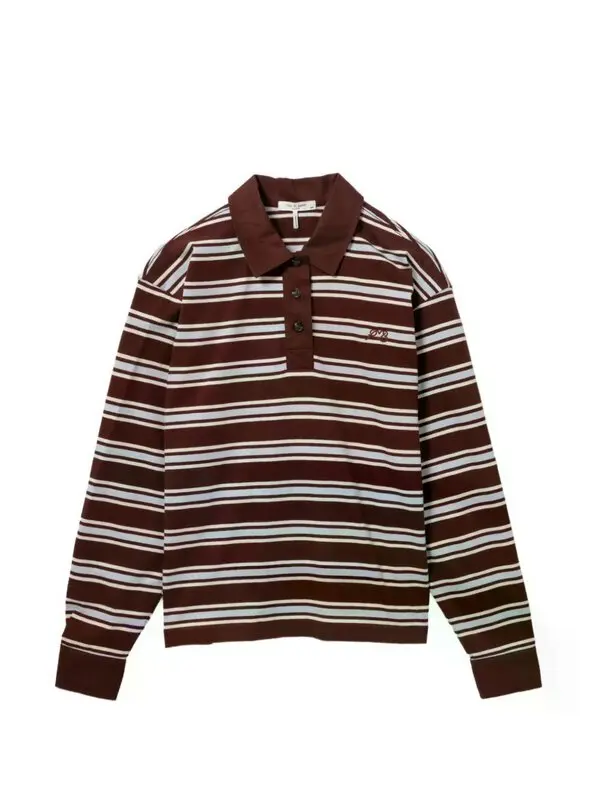Rag & Bone Striped Collared Top