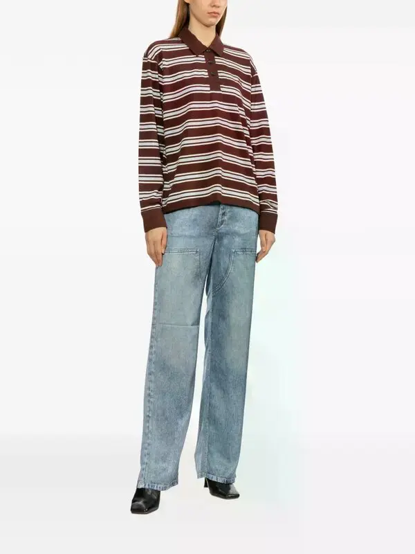 Rag & Bone Striped Collared Top