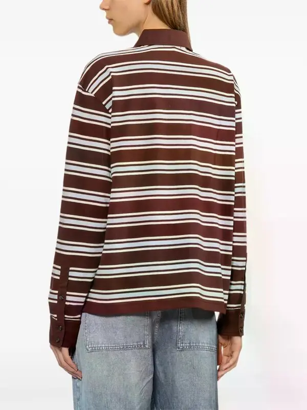 Rag & Bone Striped Collared Top