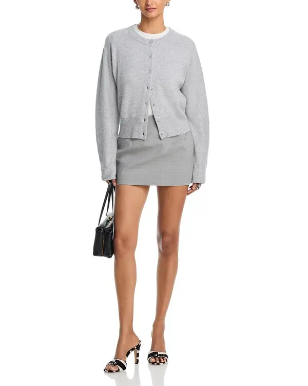 Aqua Cashmere Dolman Sleeve Cardigan Exclusive - Light Grey
